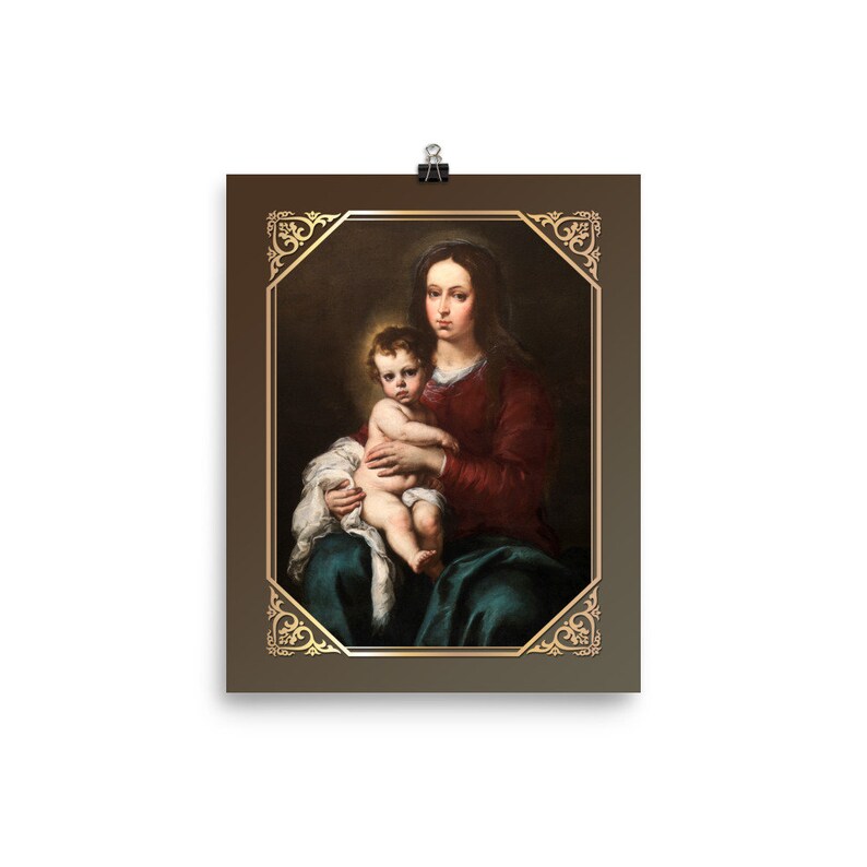 The Virgin and Child by Murillo Religious Posters Art - Etsy