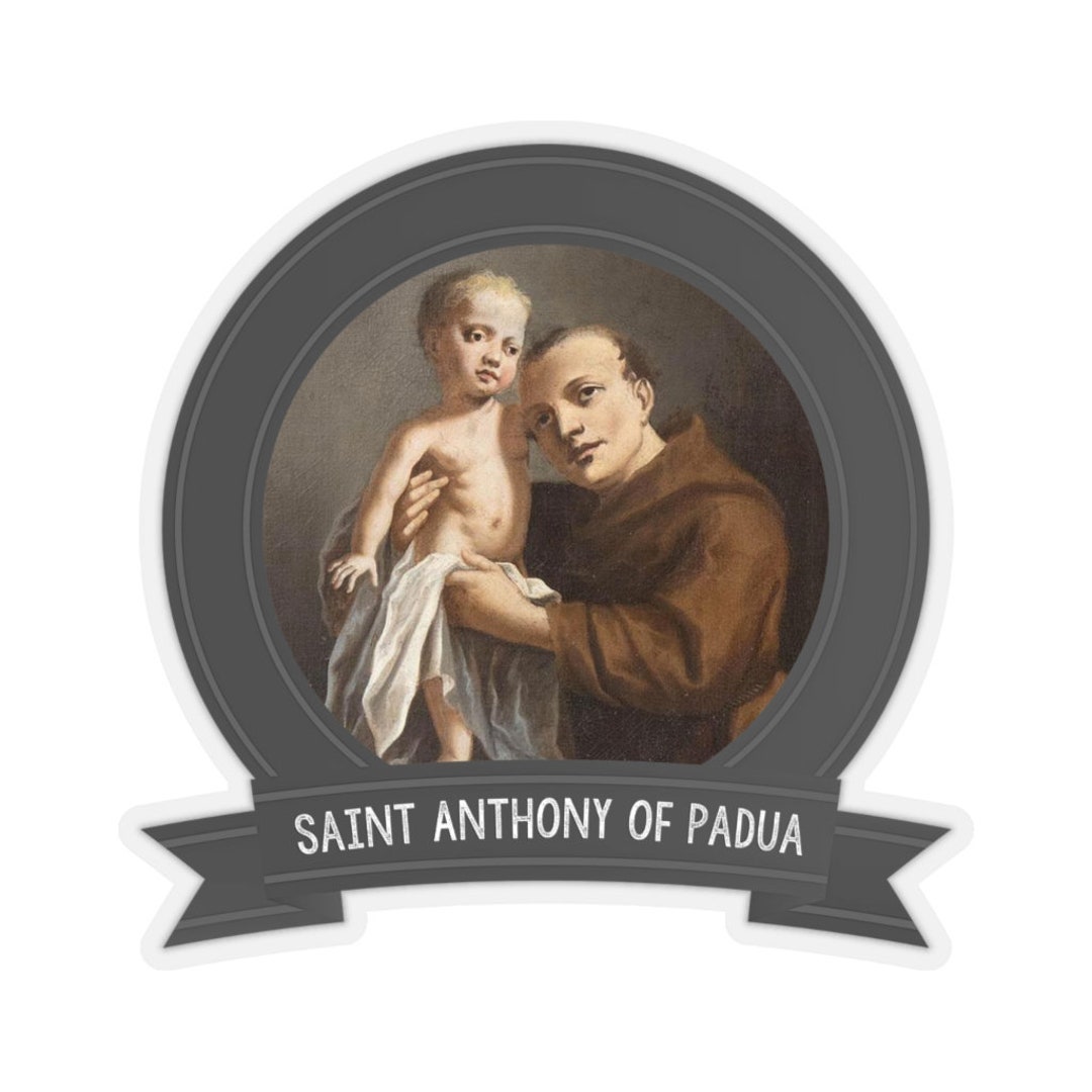 Saint Anthony of Padua Catholic Stickers Religious Sticker Holy Art ...