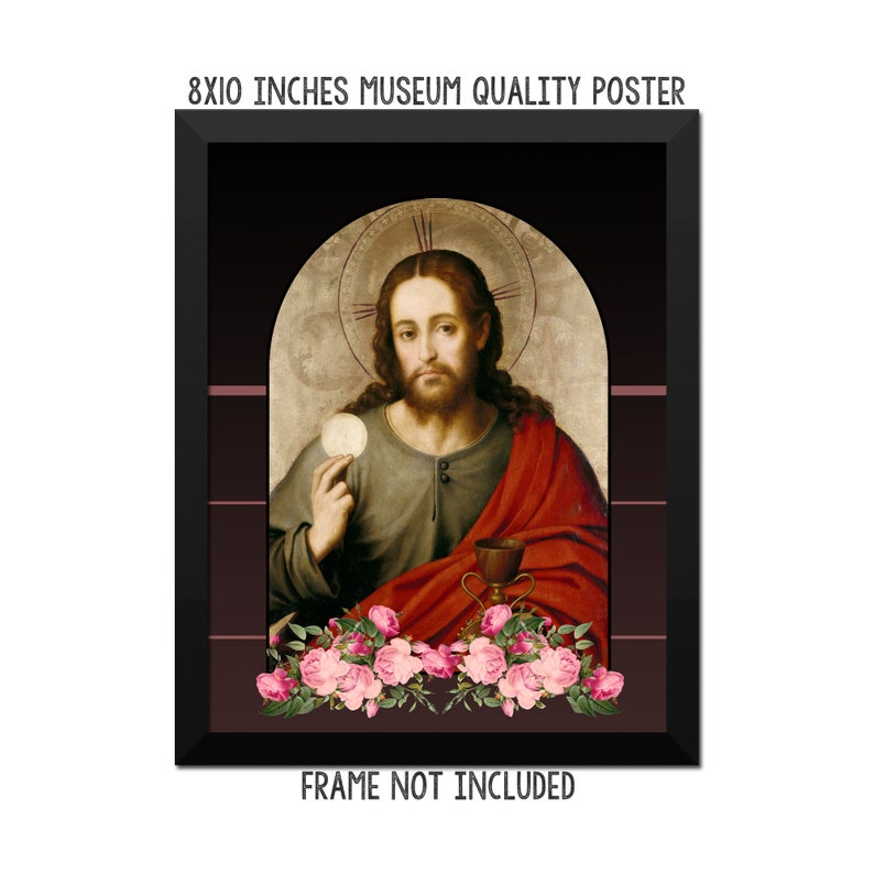Jesus Salvator Mundi - Catholic Poster - Religious Art - Catholic Print ...