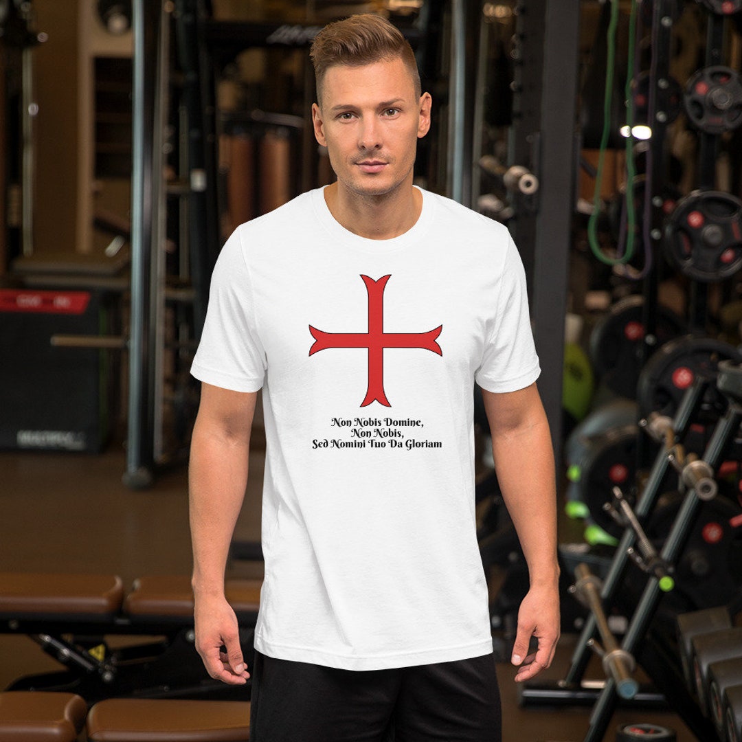 Knights Templar Cross - Short-sleeve Unisex T-shirt - Non Nobis Domine ...