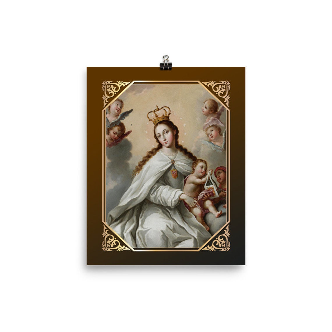 Catholic Wall Art Virgin of Mercy Religious Poster | Etsy