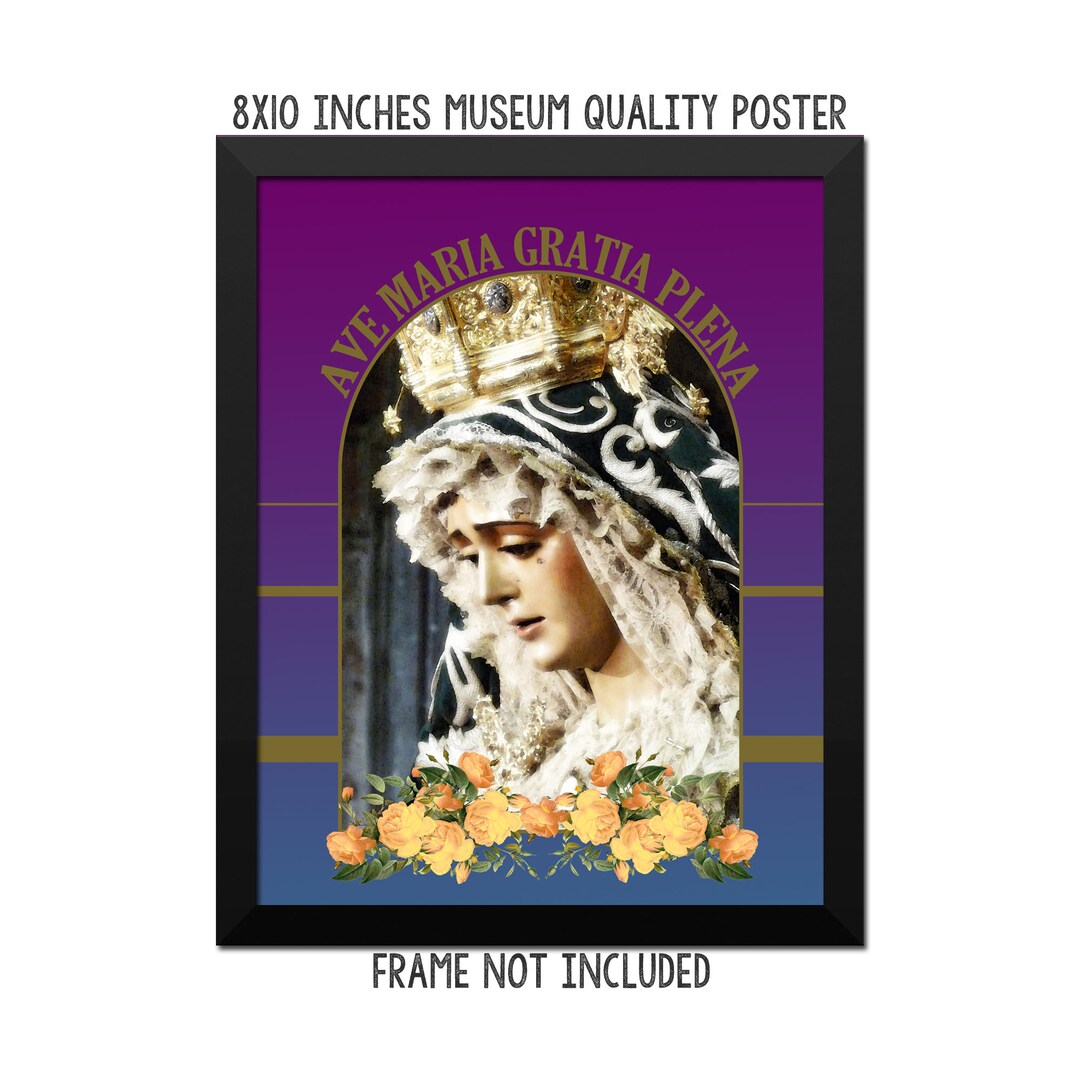 The Virgin of Candelaria of Seville - Religious Poster - Catholic Wall ...