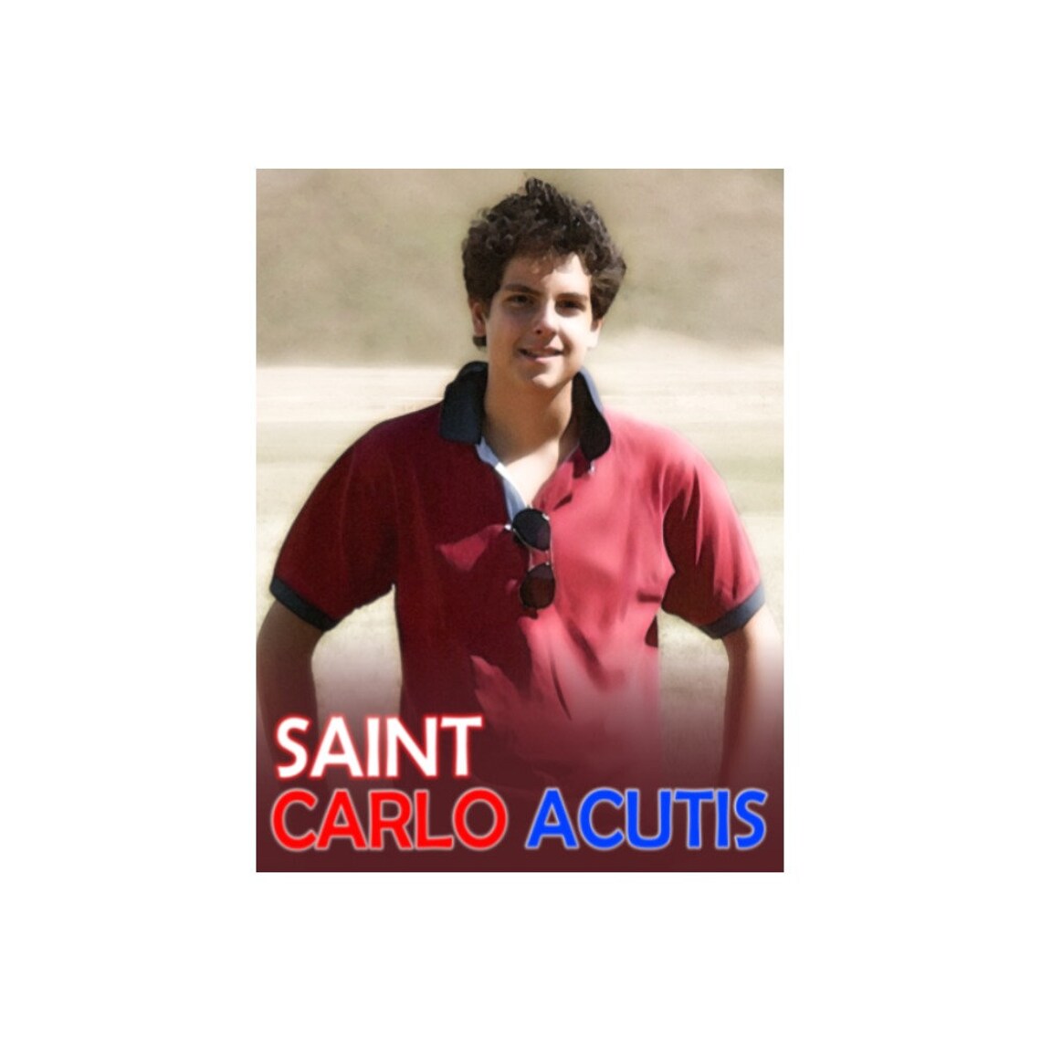 St Carlo Acutis Icon on Wood - Religious Icons - Saint Carlo Acutis ...