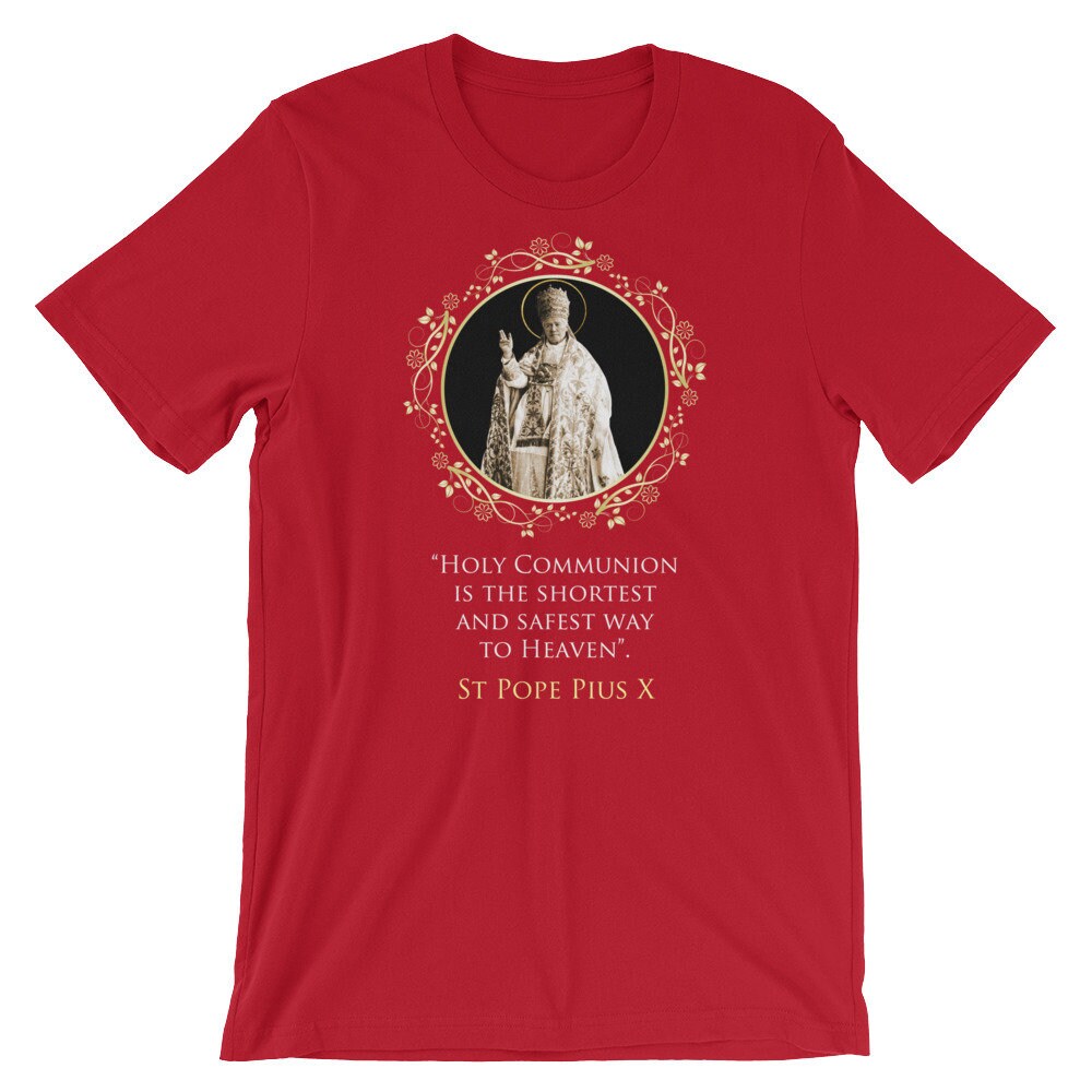 Catholic T-shirt St Pope Pius X With Quote 5 Colors - Etsy