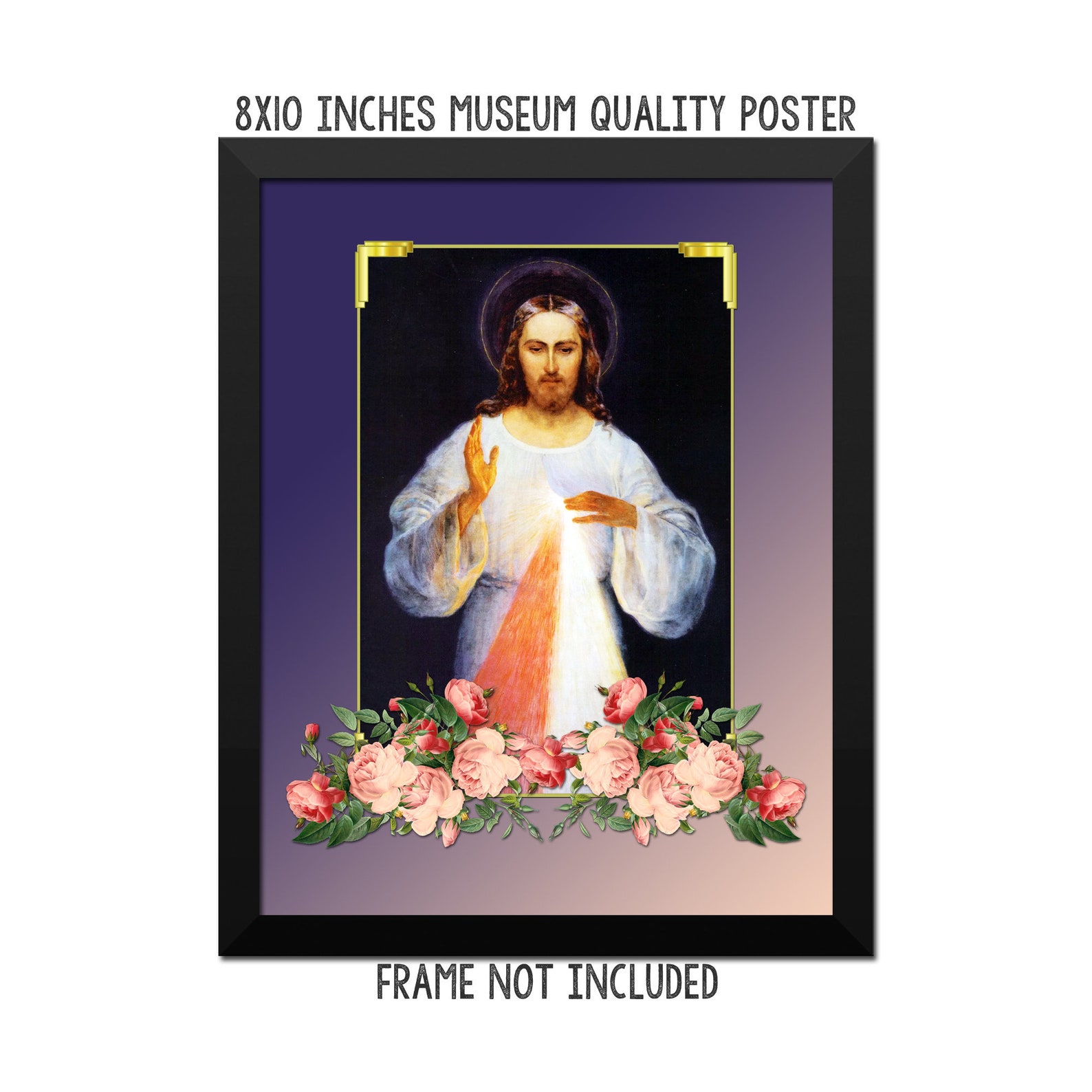 Divine Mercy of Jesus Catholic Poster Religious Art Print - Etsy