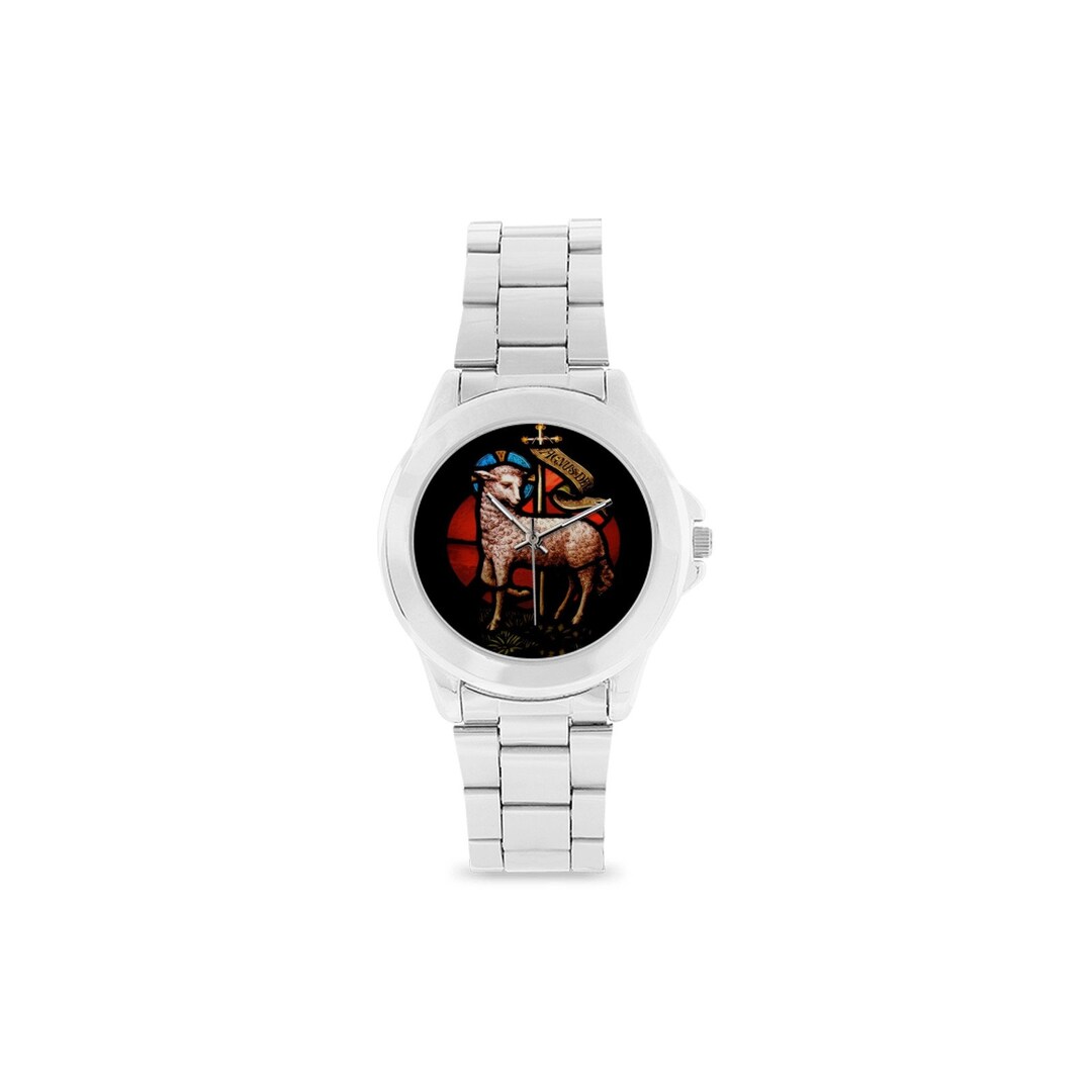 Christian Watch - Agnus Dei - Wrist Watch - Unisex Stainless Steel ...