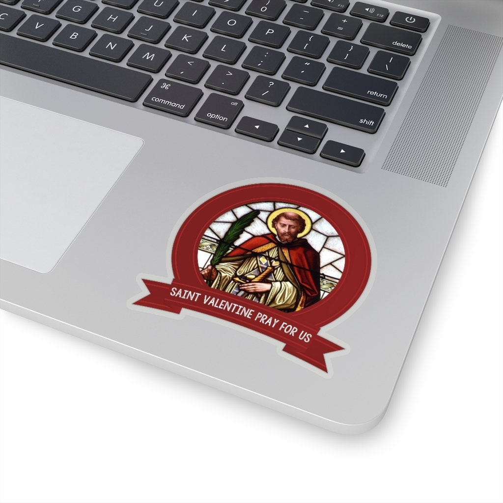 Religious Sticker Holy Art Saint Valentine Saint Patron of Lovers St ...