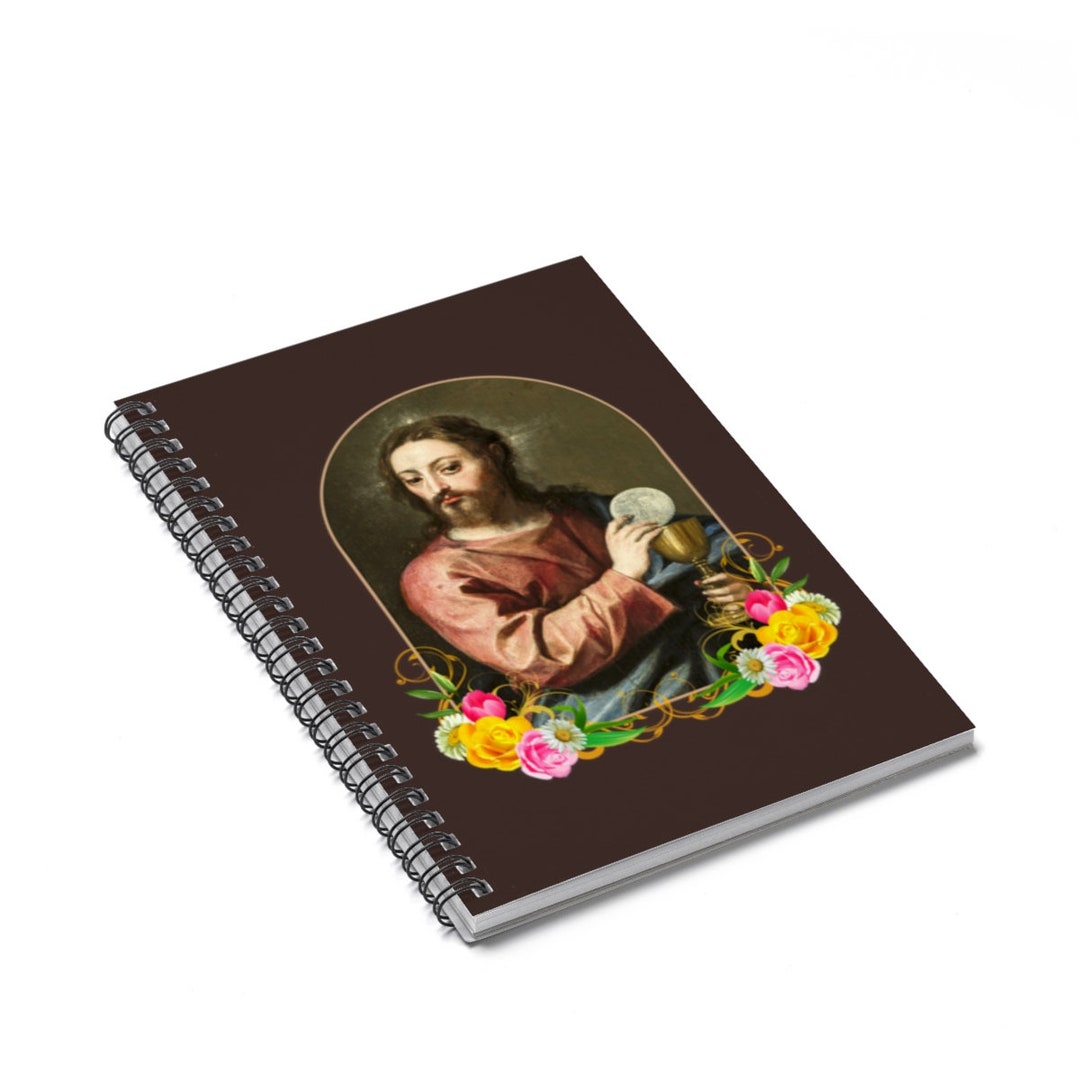 Catholic Gifts - Jesus With the Holy Eucharist - Spiral Notebook ...