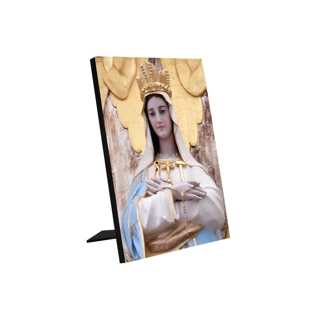 Virgin Mary Icons - Virgin of La Salette - Print on Wood - Religious ...