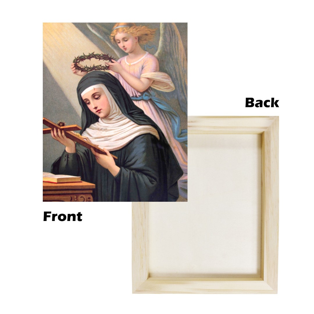 HQ Wood Print UV - Saint Rita From Cascia - Catholic Gifts - Religious ...