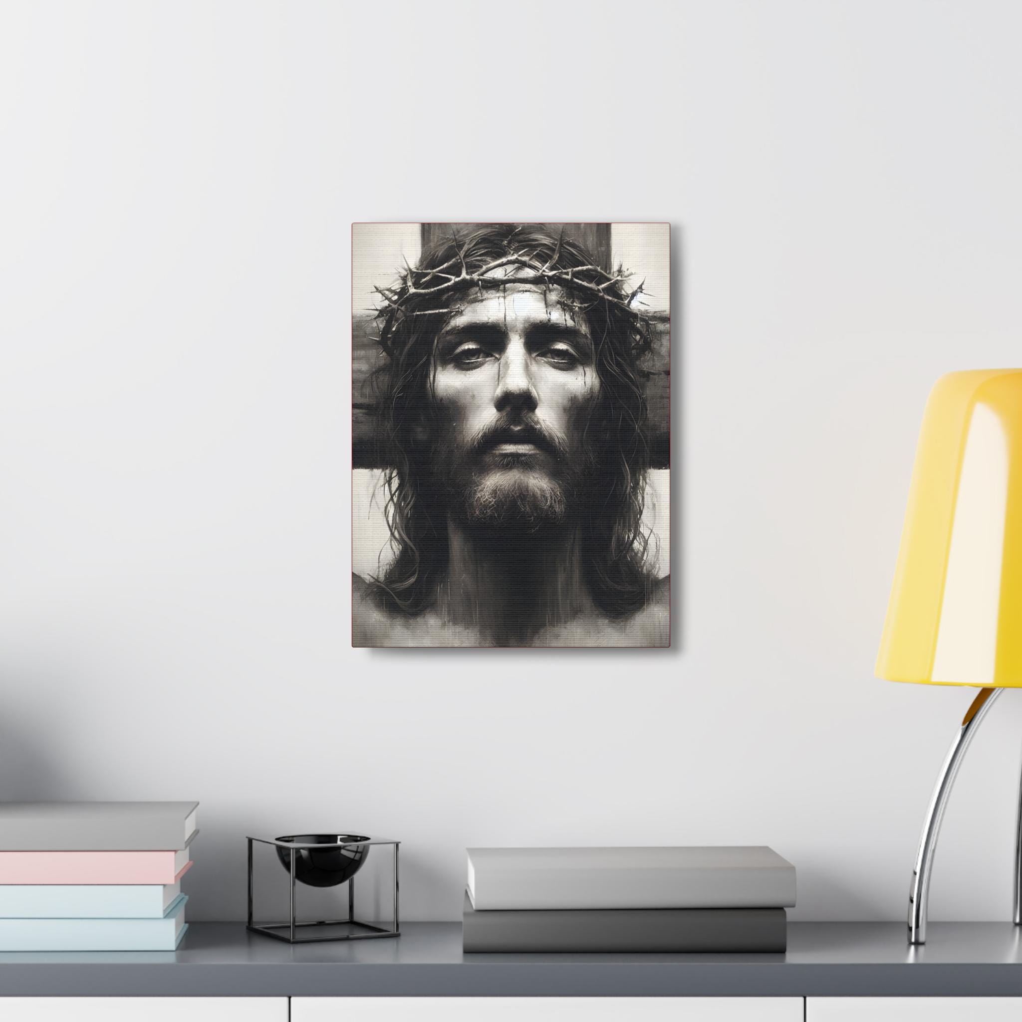 Passie Van Christus Poster Jezus Is Opgestaan, Vector Pasen Religieuze