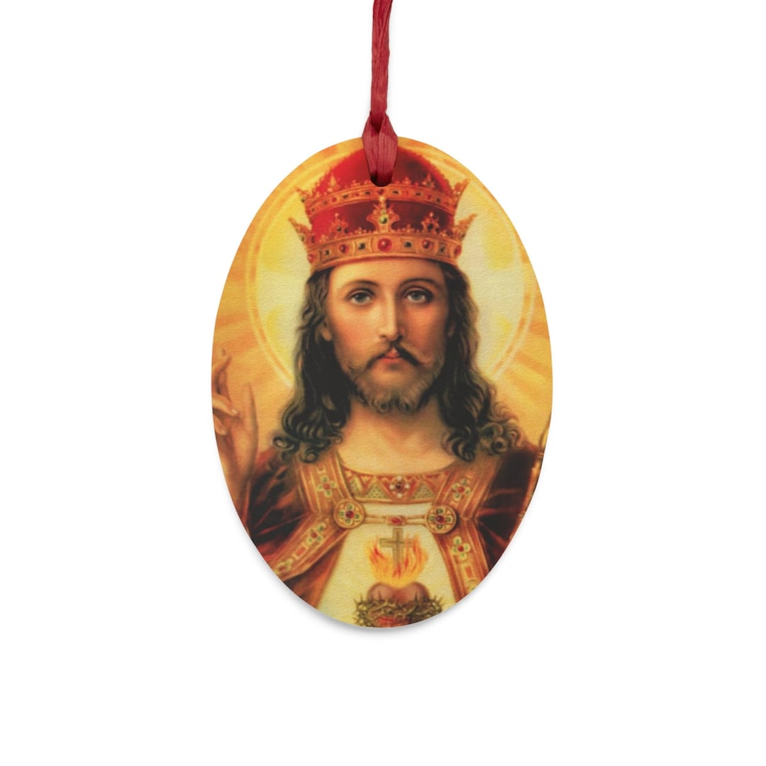 Christ the King Wooden Ornaments Christmas Ornament Christmas Gift Tree ...