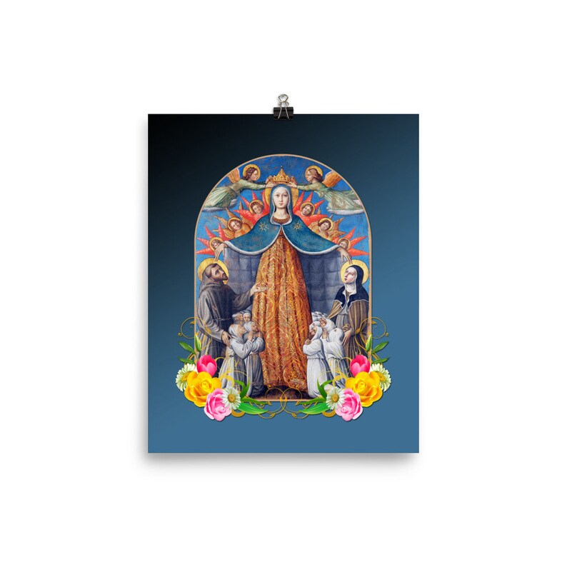 Catholic Wall Art - Our Lady of Mercy - Religious Poster - Catholic ...