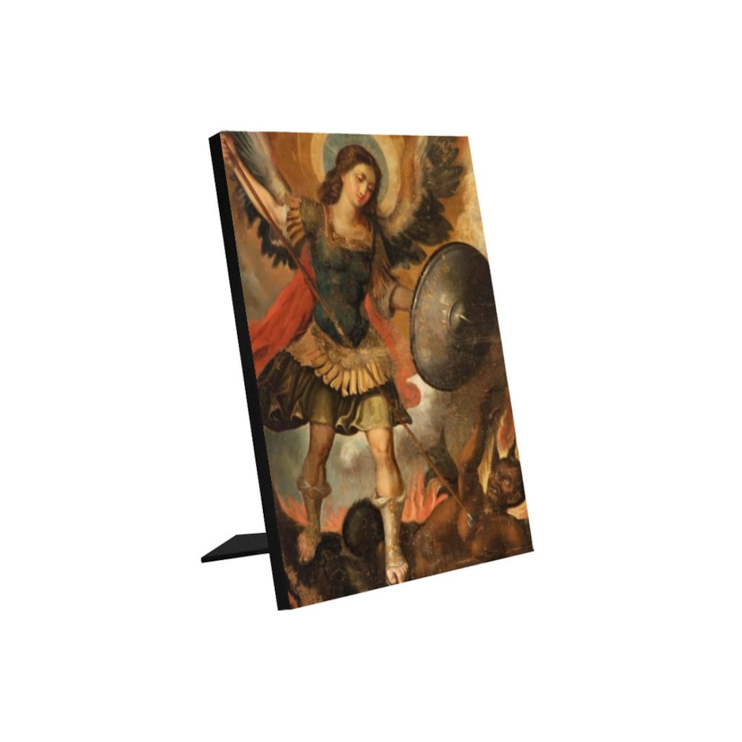 St Michael the Archangel - Religious Icons - Photo Panel for Tabletop ...