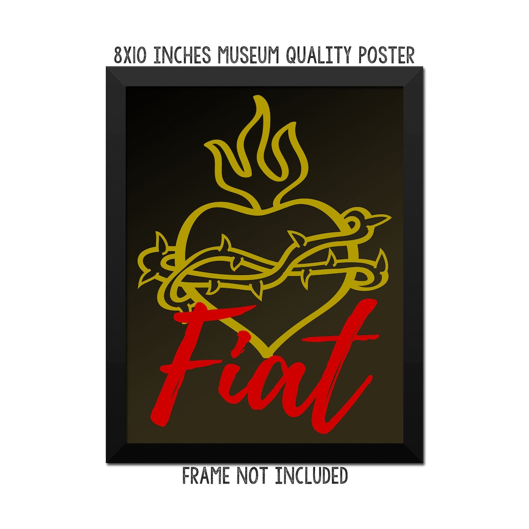 Catholic Poster - Divine Will - FIAT - Devotional Wall Art - Fiat ...
