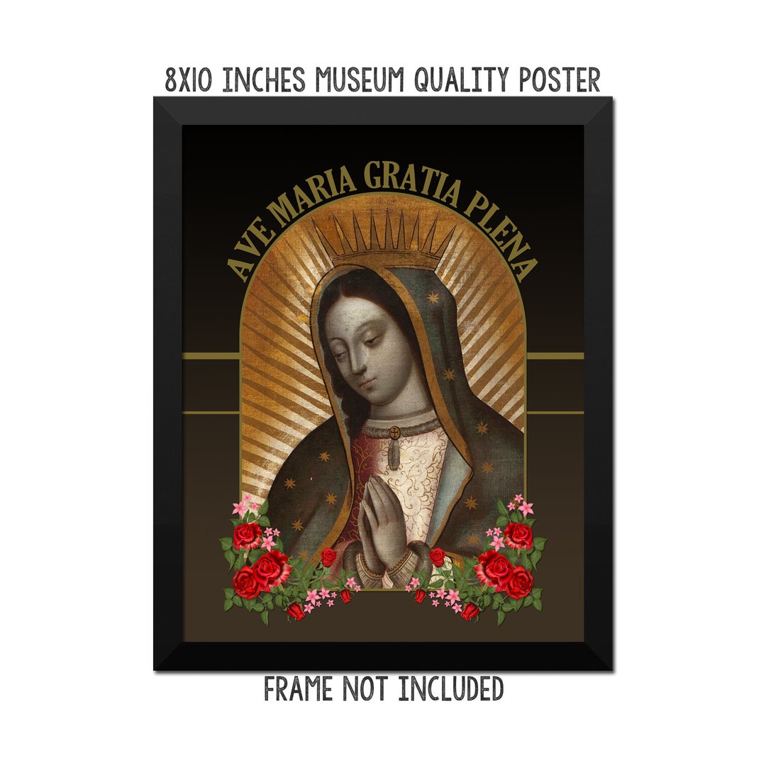 Our Lady of Guadalupe - Catholic Poster - Blessed Virgin of Guadalupe ...