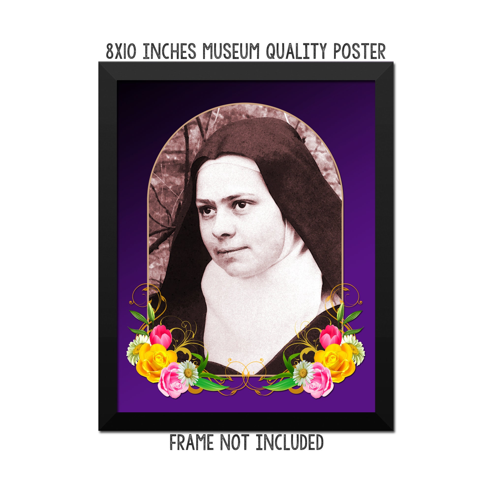 St Elizabeth of the Trinity religious poster catholic | Etsy