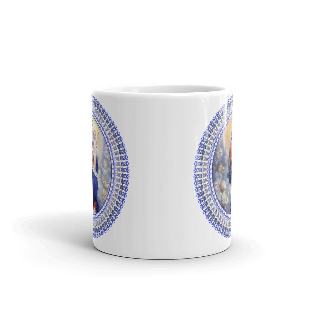 Madonna and Child With Angels Catholic Mug Religious Mugs - Etsy