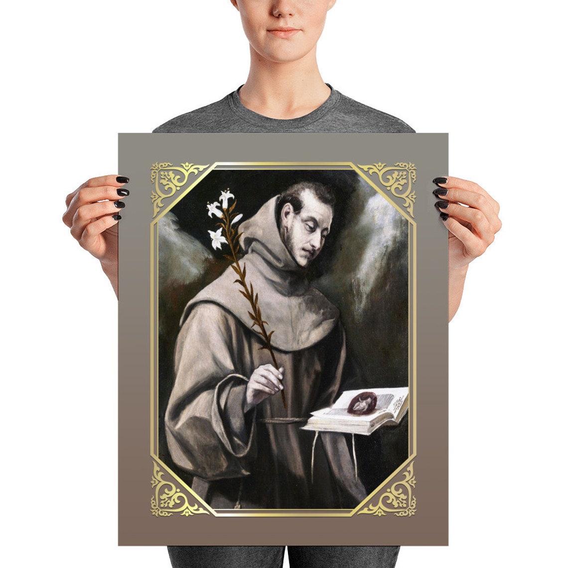 Saint Anthony Poster Catholic Saints Serie Religious | Etsy