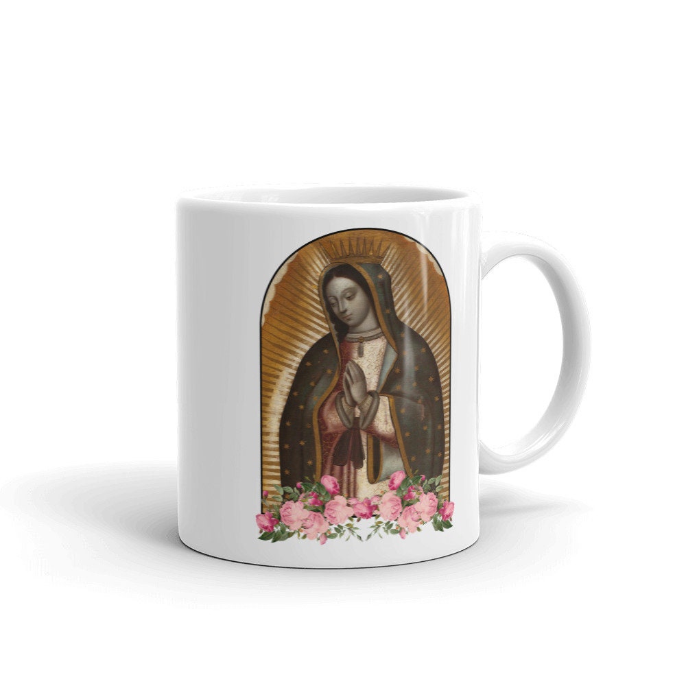 Religious Mug catholic art serie Our Lady of Guadalupe | Etsy
