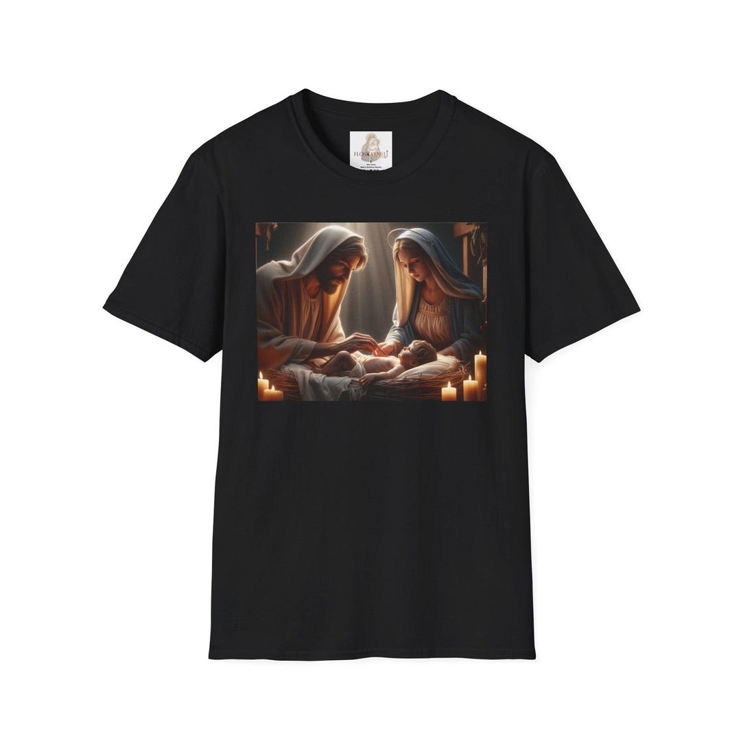 Catholic Gift for Xmas Nativity Scene Shirt Religious Shirt Catholic ...