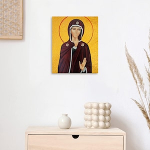 Catholic Icon on Wood - Our Lady of Silence - Wood Prints - Religious ...