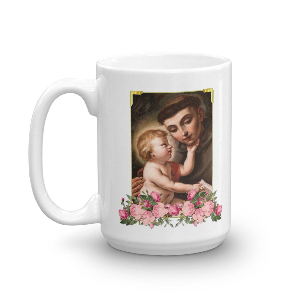 Catholic Saints Serie Saint Anthony of Padua Ceramic Mug | Etsy