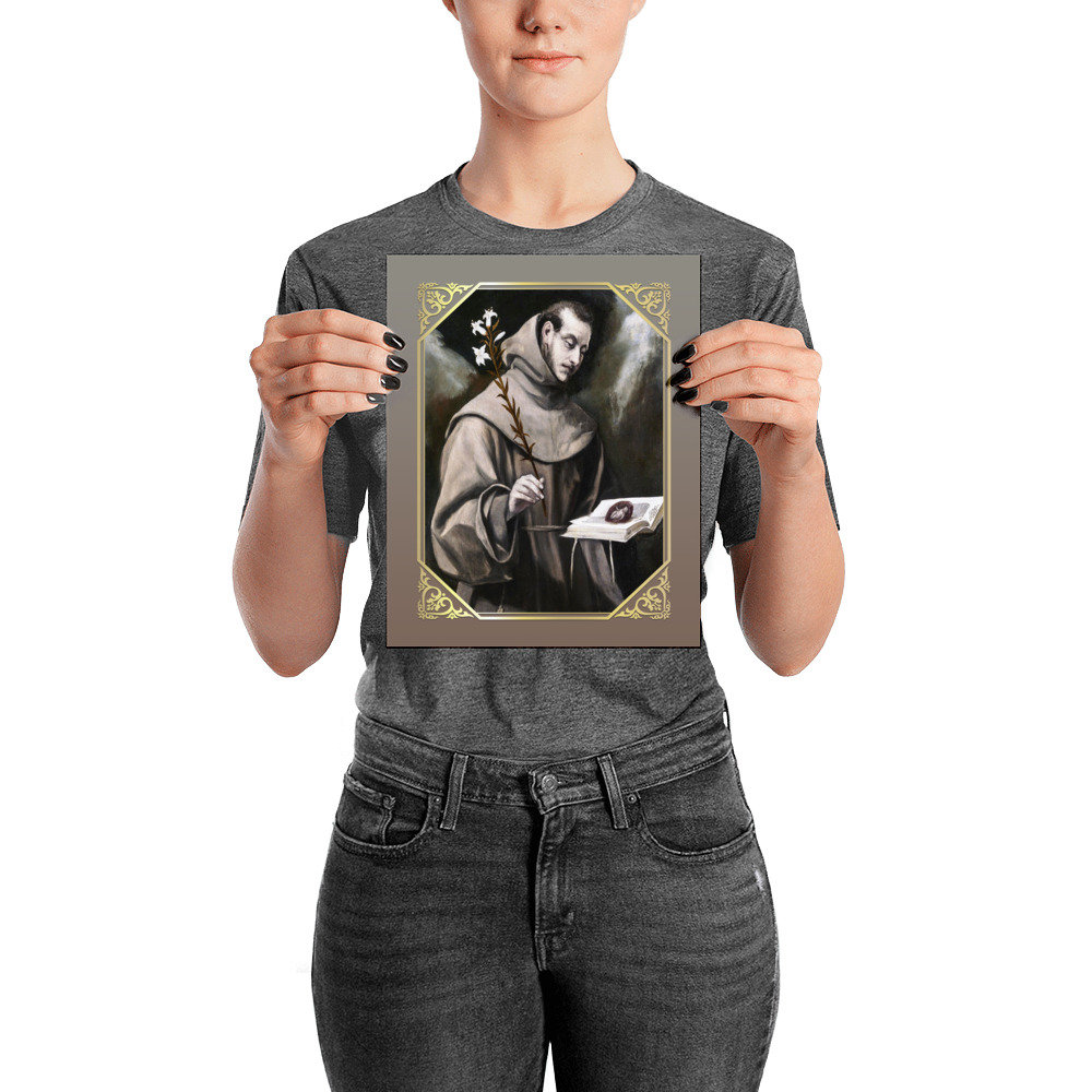 Saint Anthony Poster Catholic Saints Serie Religious - Etsy