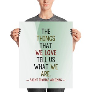 Catholic Saints Quotes - Saint Thomas Aquinas - Wall Art Print ...