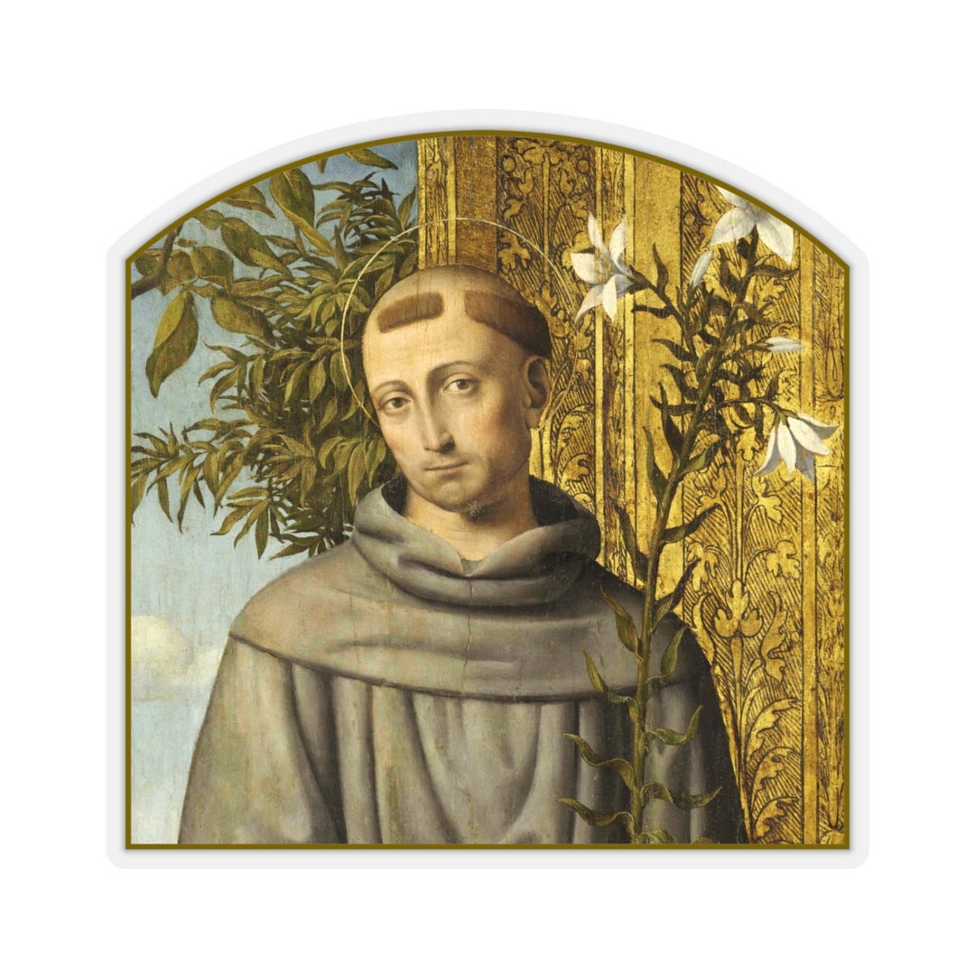 St Anthony of Padua - Sticker - Saint Anthony - Stickers - 4 Sizes ...