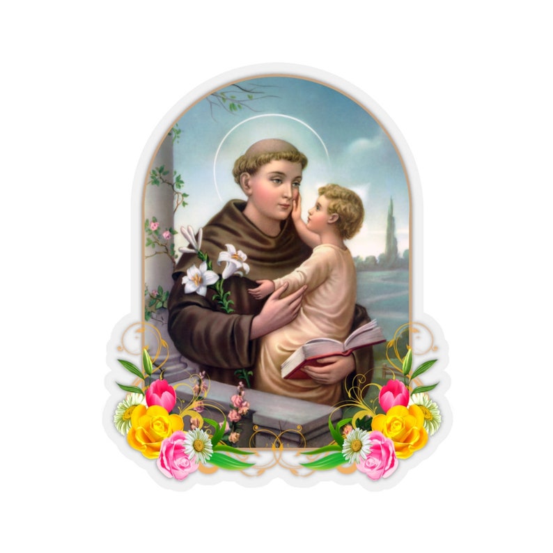 Saint Anthony of Padua - Catholic Saints Stickers - Sticker - St ...