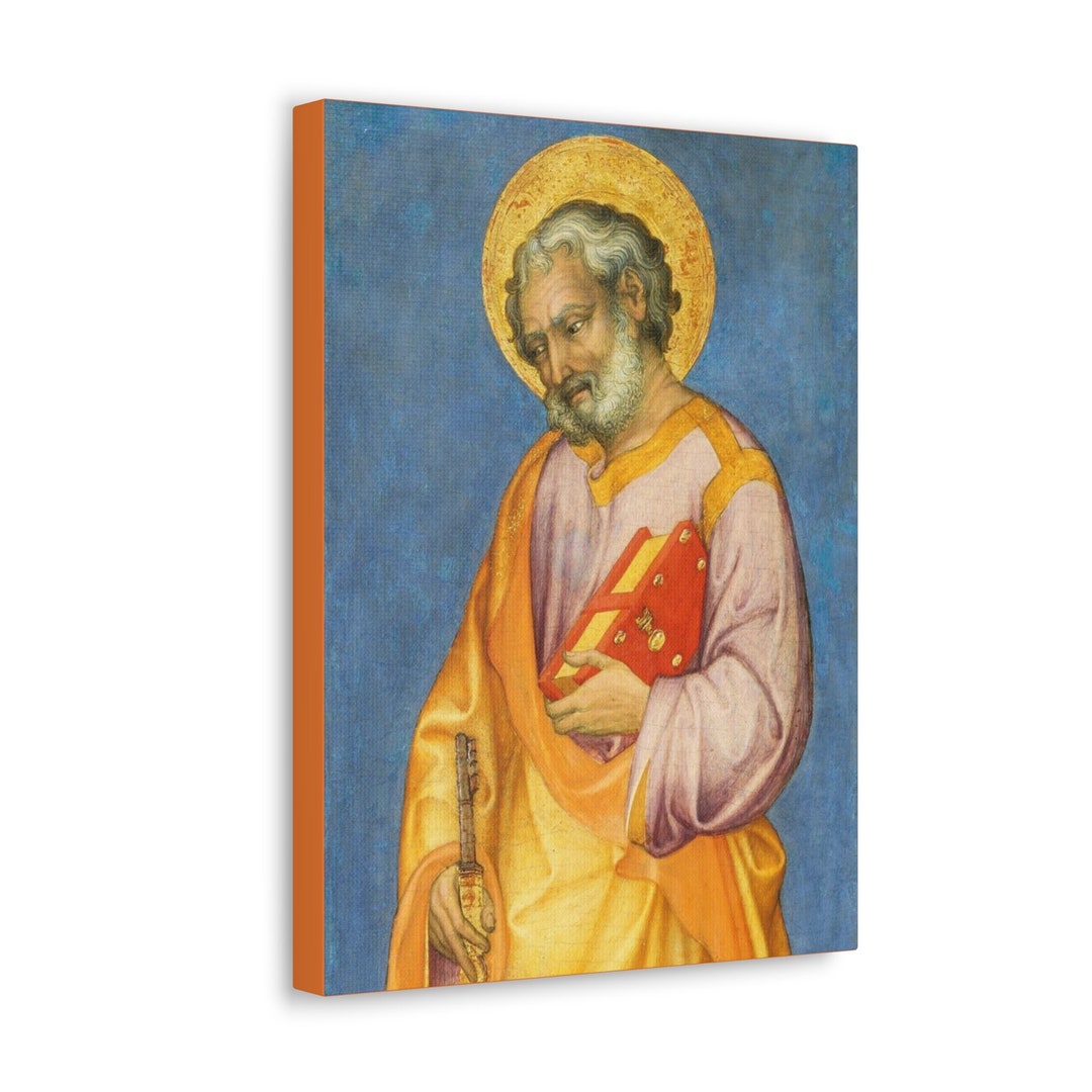 Impression Saint-Pierre sur toile Art mural religieux 3 tailles Prêt à ...