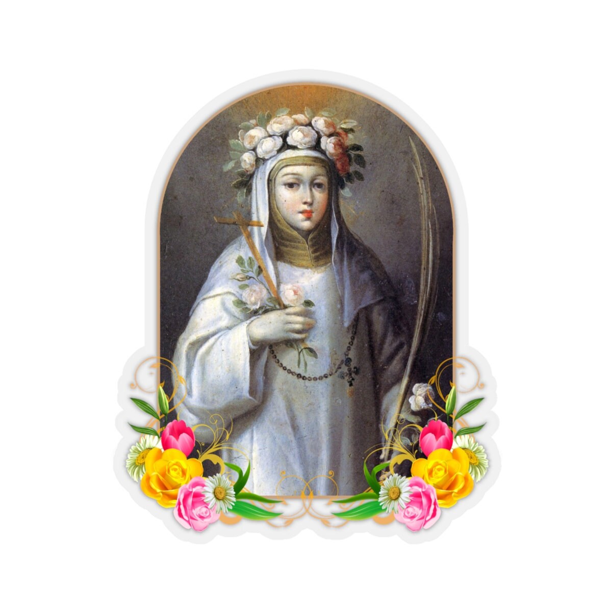 Saint Rosa of Lima Catholic Saints Serie Sticker St Rose - Etsy