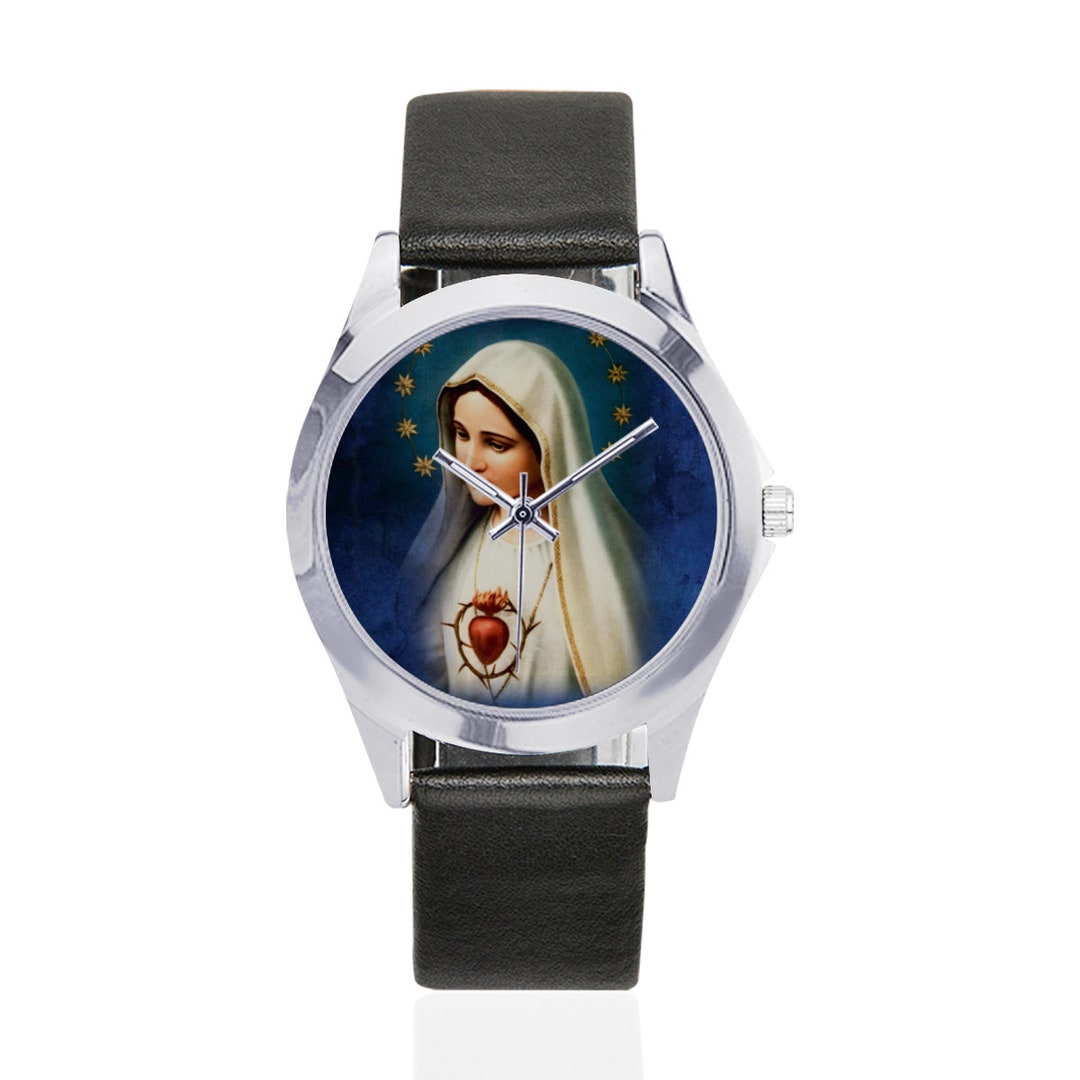 Our Lady of Fatima - Unisex Leather Watch - Catholic Gifts - Religious ...