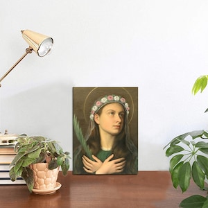 Saint Maria Goretti - Catholic Icon - Photo Panel for Tabletop Display ...