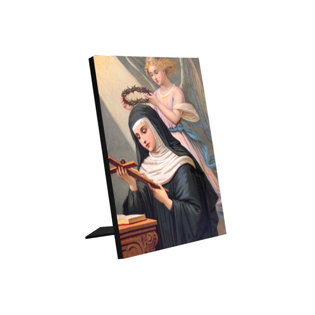 St Rita of Cascia Icon on Wood - Religious Icons - Saint Rita - Photo ...