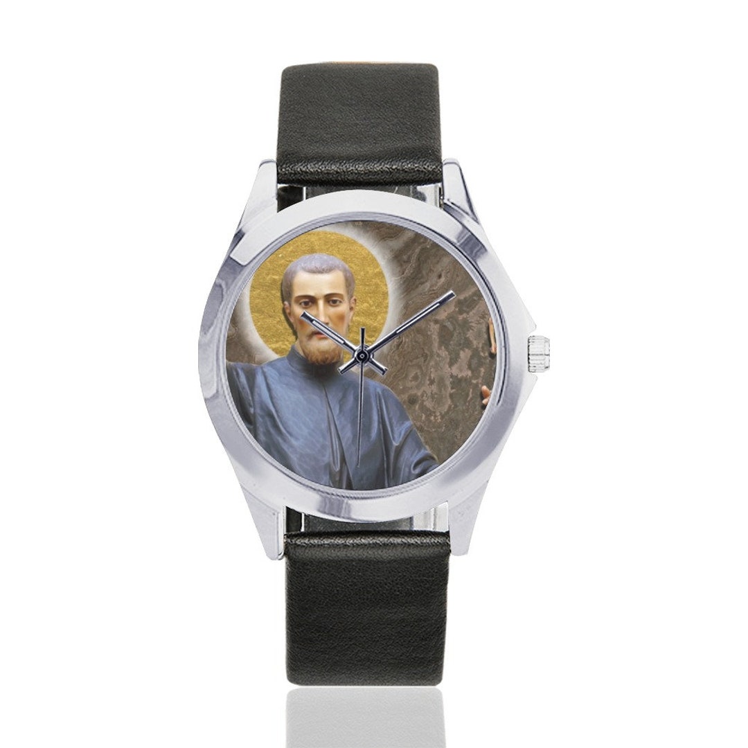 Saint Francis Xavier - Unisex Leather Watch - Catholic Gift - Religious ...