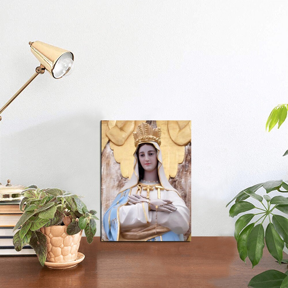 Virgin Mary Icons - Virgin of La Salette - Print on Wood - Religious ...
