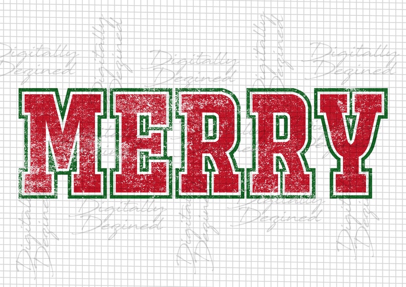 Merry PNG, Christmas, Festive Season, Sublimation, Digital File - Etsy