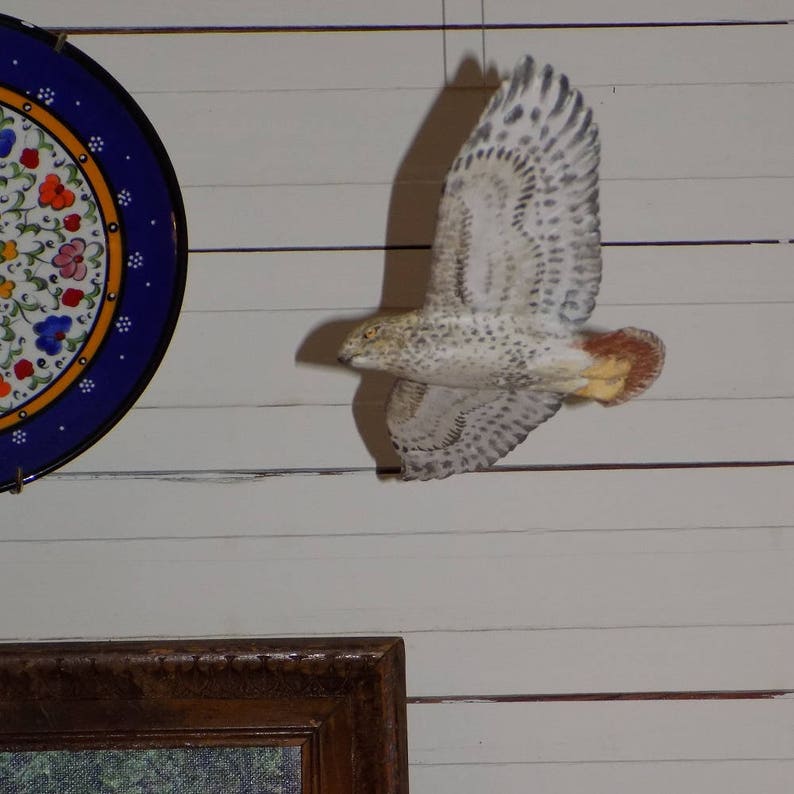 Hand Carved Red-tailed Hawk Mobile - Etsy