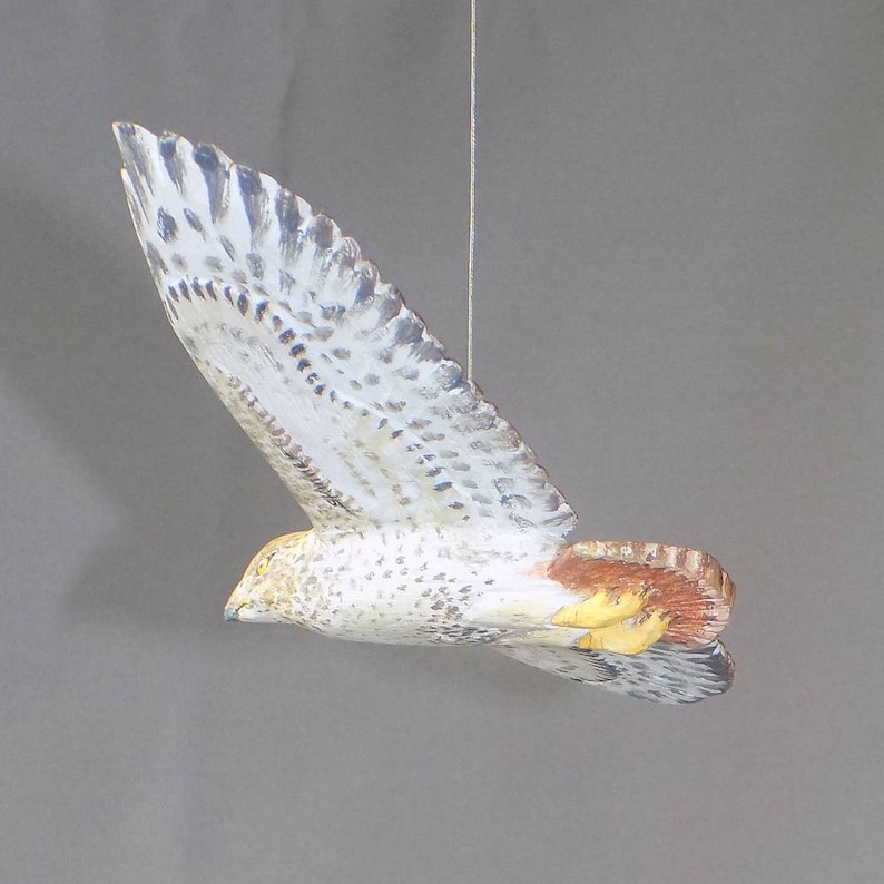Hand Carved Red-tailed Hawk Mobile - Etsy