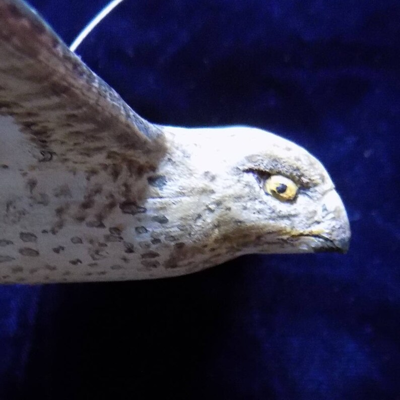 Hand Carved Red-tailed Hawk Mobile - Etsy