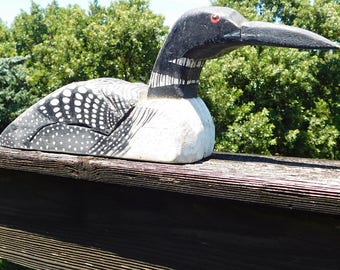 Carved Loon - Etsy