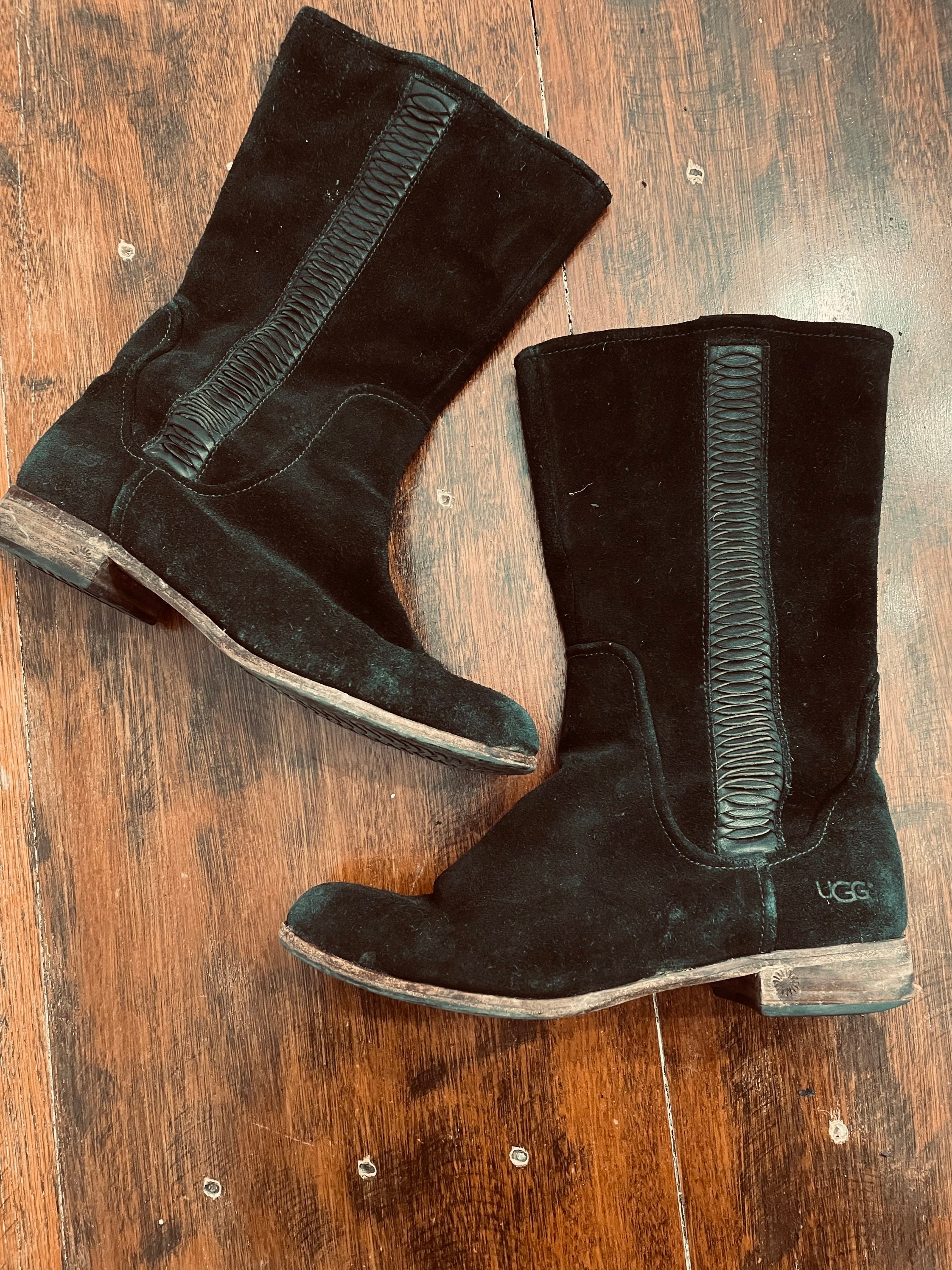 Vintage UGG Biker Boots Size 9 - Etsy