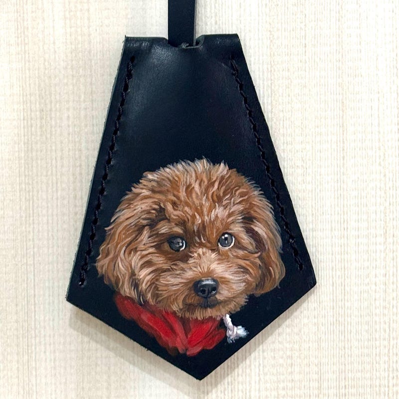 Leather Bag Charm. - Etsy