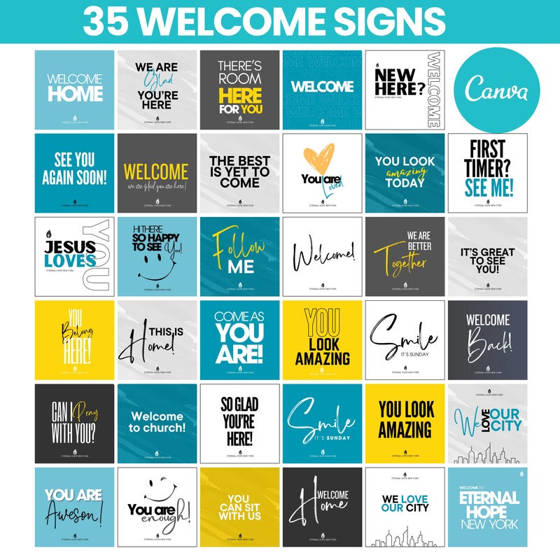 Church Hand Sign Template - Etsy