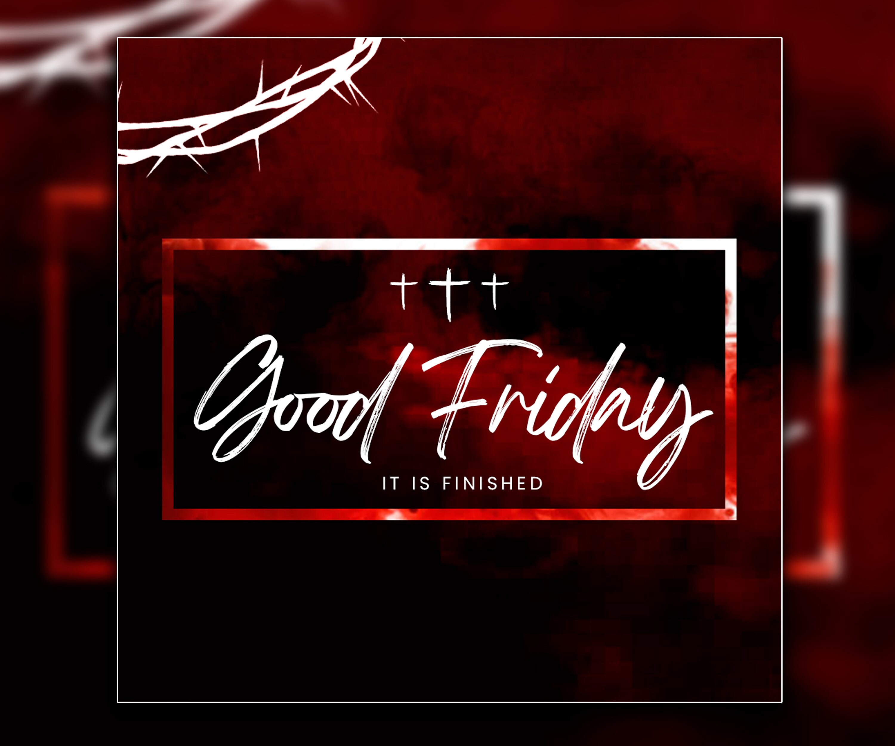CANVA Good Friday Flyer, PSD Easter Flyer Templates, Church Flyers ...