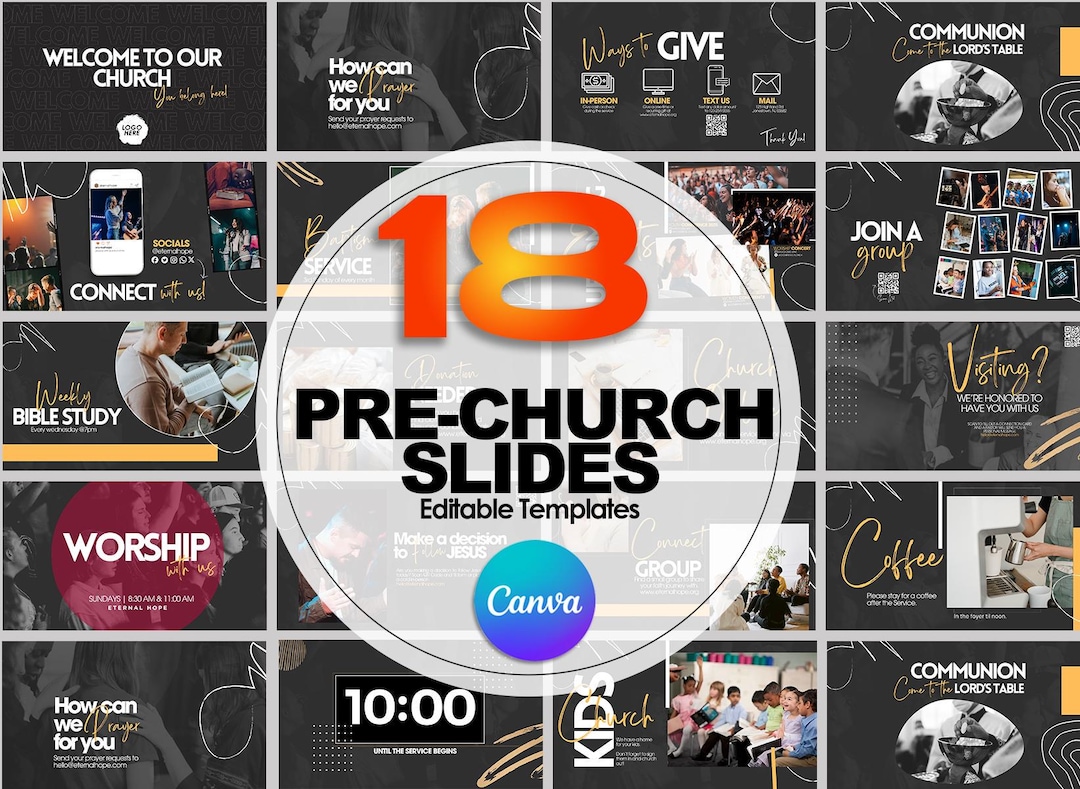 Church ANIMATED Announcement Slides, Church Template, Church Social ...
