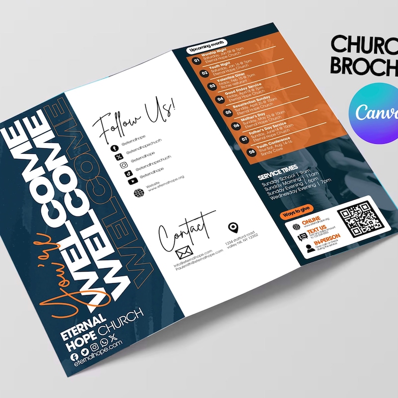 Church Brochure Trifold - Etsy UK