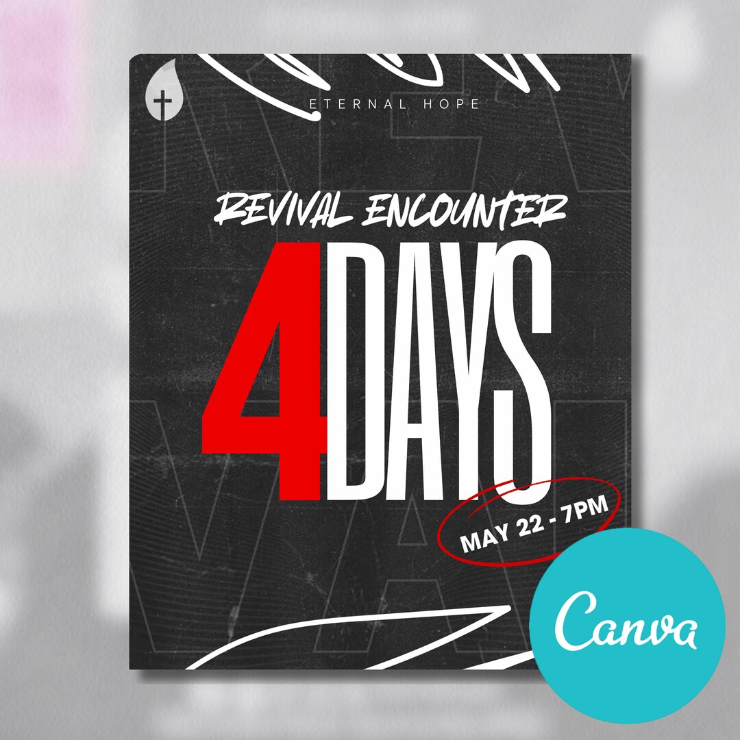 ANIMATED Church Canva Template, Church Flyer Template, Church Social ...